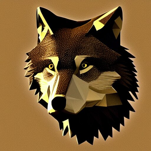 Lexica - Low poly wolf
