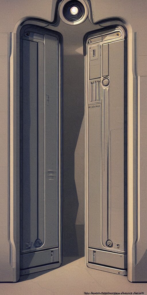 Lexica - A 1 9 8 0 s sci - fi double door flat texture by ron cobb ...