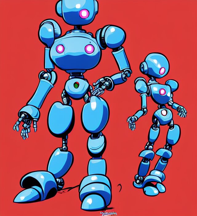 Lexica - The robot mother protagonist, animation character design by ...