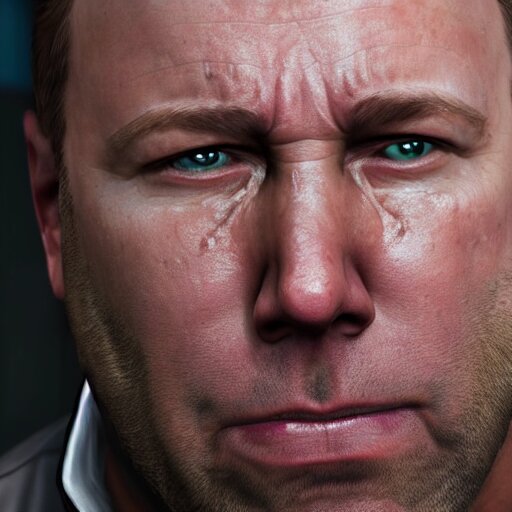 Lexica - Hyperrealistic mixed media image of info wars alex jones ...