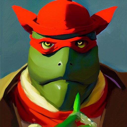 Lexica - Greg manchess portrait painting of a teenage mutant ninja ...