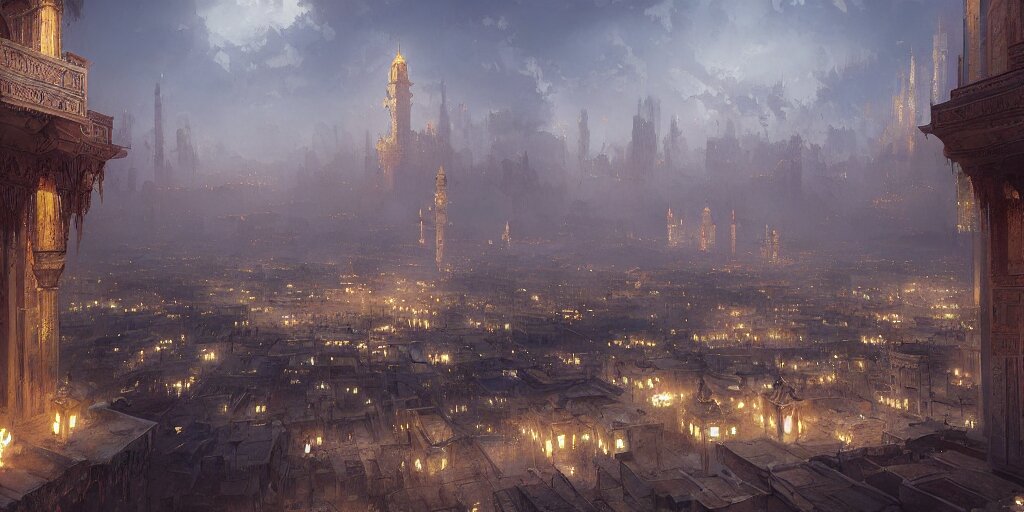 Lexica - Rich goledn arabian city, by joe dever, lone wolf, drapes ...