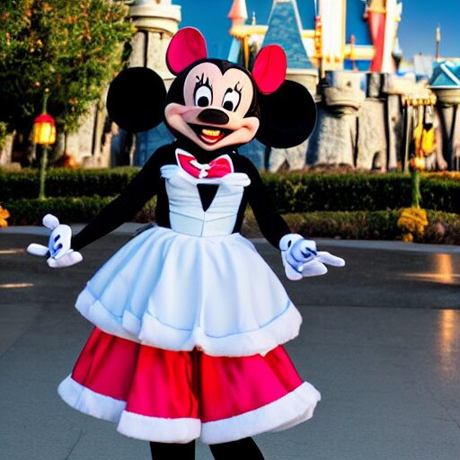 Lexica - Transgender mickey mouse costumed character at disneyland ...