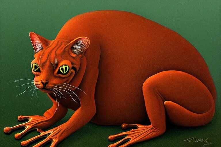 Lexica - Painting of hybrid cat and ( ( ( ( ( frog ) ) ) ) ) fused ...