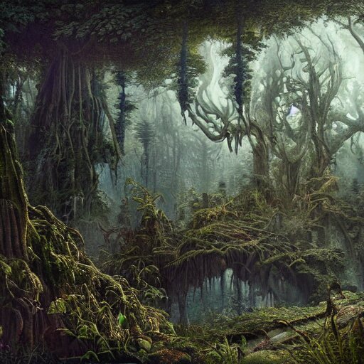 Lexica - A beautiful and highly detailed matte painting of a strange ...