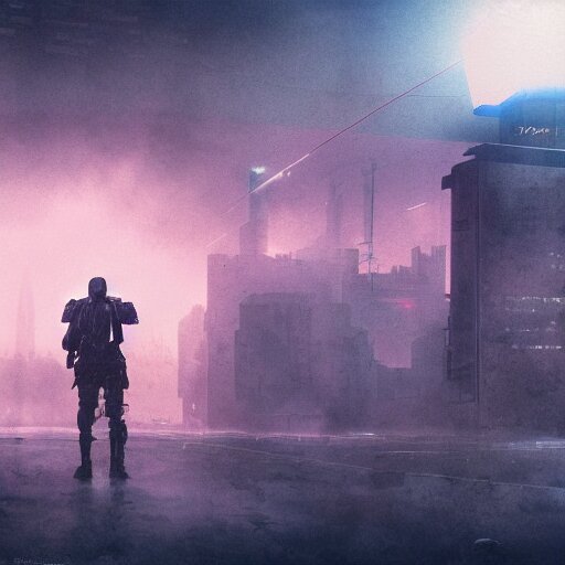 Lexica - Futuristic bleak dystopian city military checkpoint, altered ...