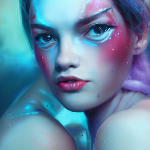 Lexica - Portrait of beautiful girl with luscious full pouty lips ...