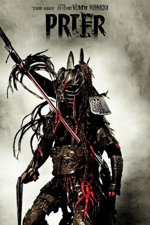 Lexica - Movie poster for predator film shot in feudal japan staring ...