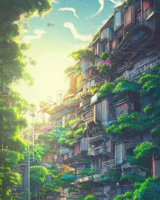 Lexica - Detailed photo of solarpunk house, 8 k, by studio ghibli ...