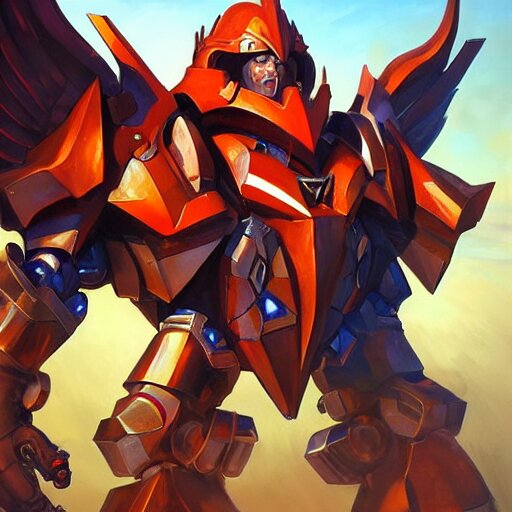 Lexica - Greg manchess portrait painting of armored magnus the red with ...