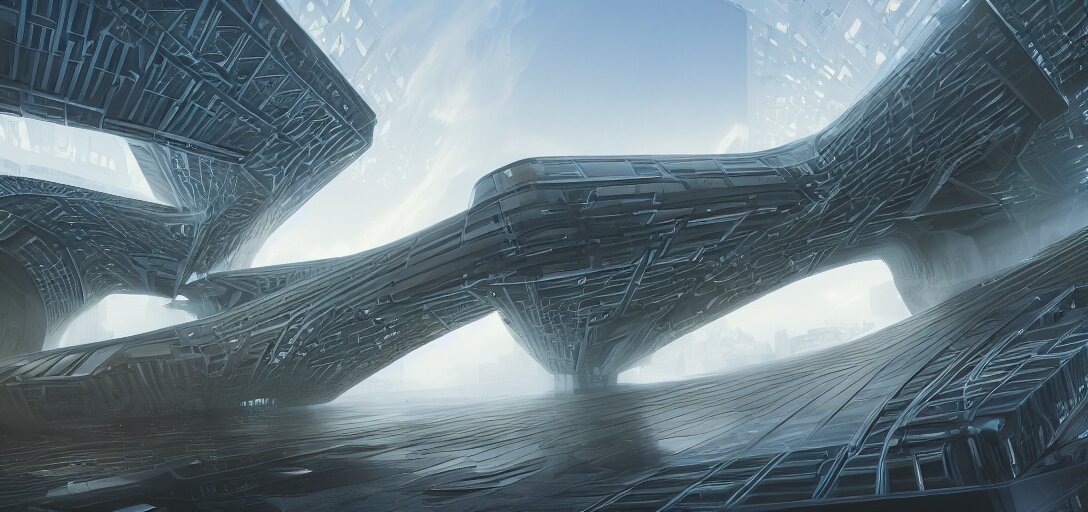 Lexica - Highly detailed futuristic architecture by I. M. Pei ...