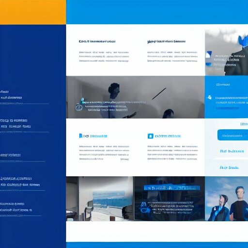 ui design of a saas website, minimal design, blue color scheme ...