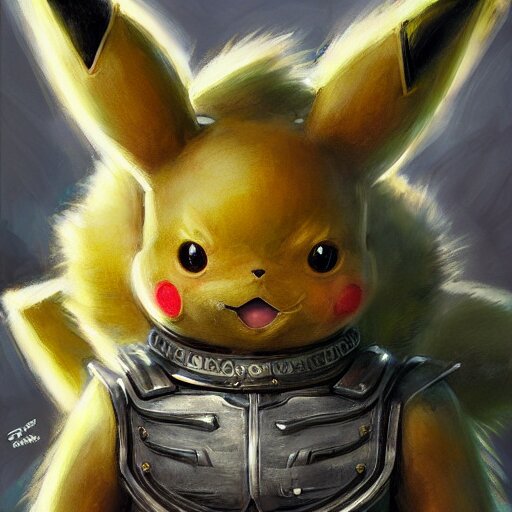 Lexica - Pikachu as a realistic fantasy knight, closeup portrait art by ...