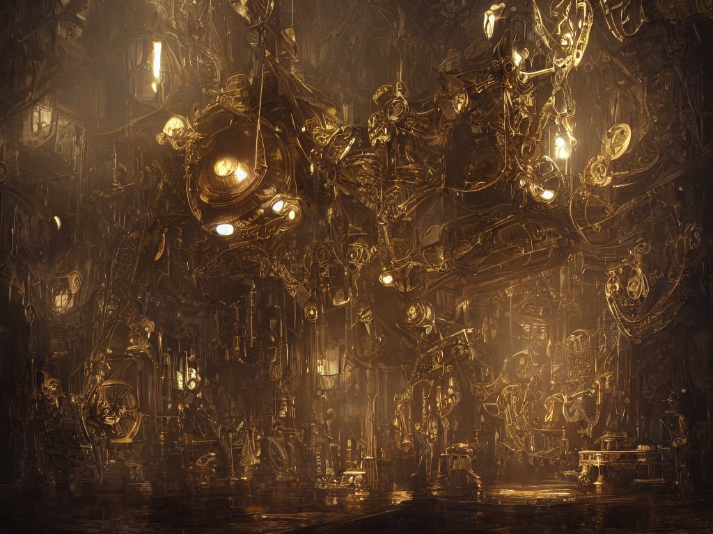 Lexica - Concept art of a giant mechanical clockwork marionette made of ...