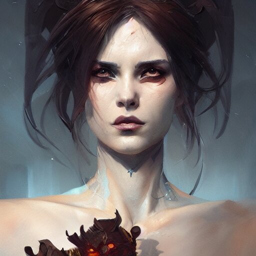 Lexica - A beautiful portrait of a devil goddess by greg rutkowski and ...