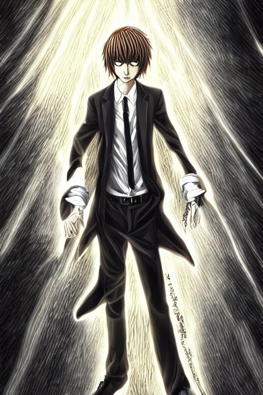Lexica - Light yagami, god of the new world, highly detailed, digital ...