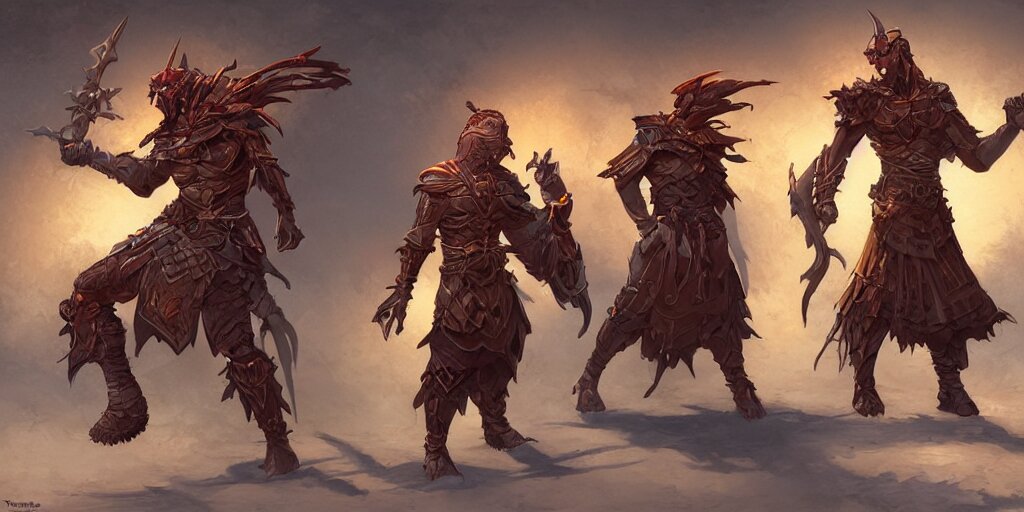 Lexica - Warrior enemy character design. idle and attack. pc game. 2 d ...