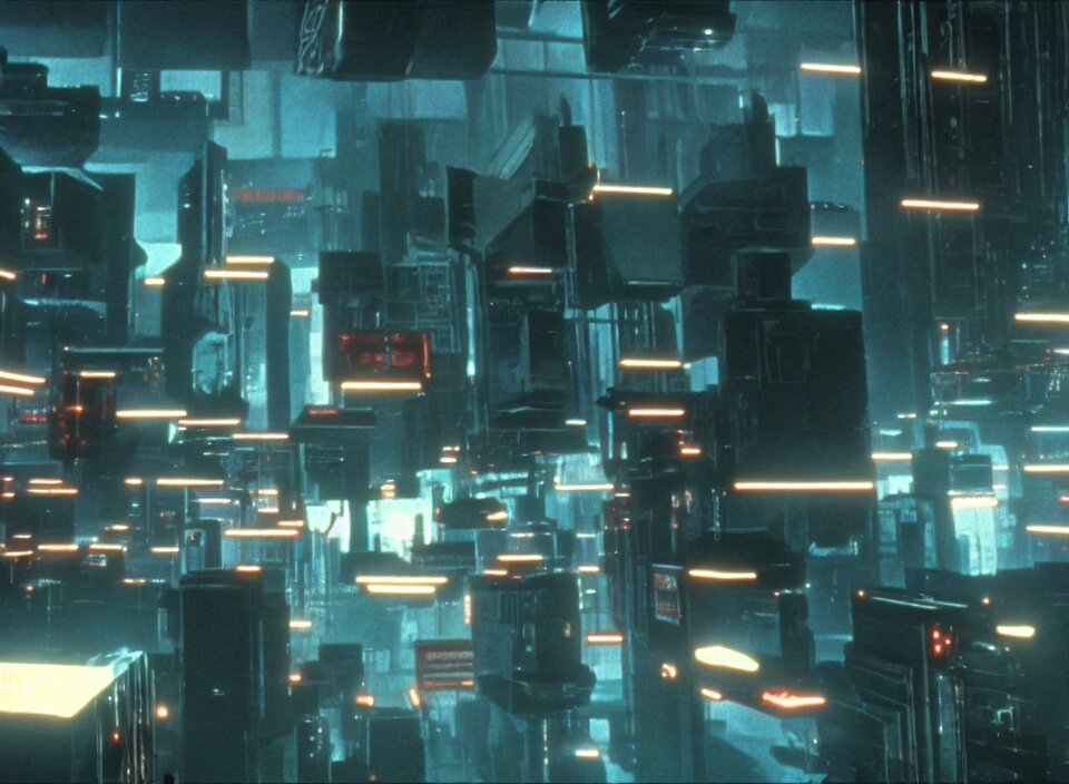 Lexica - Cinematic shot from a 1 9 8 5 cyberpunk movie directed by ...