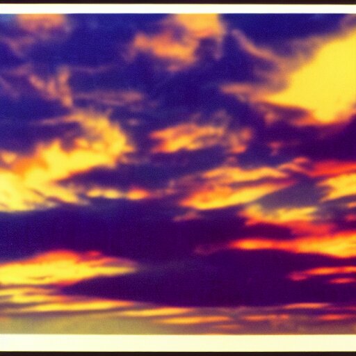 Lexica - Photograph of the sky, vhs, sunset, clouds, 1 9 7 9, vhs ...