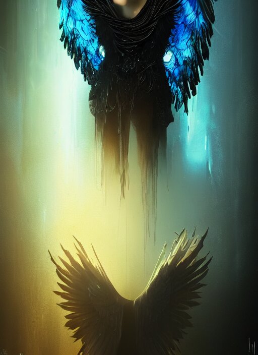 Lexica - Her huge ominous glowing blue eyes staring into my soul ...