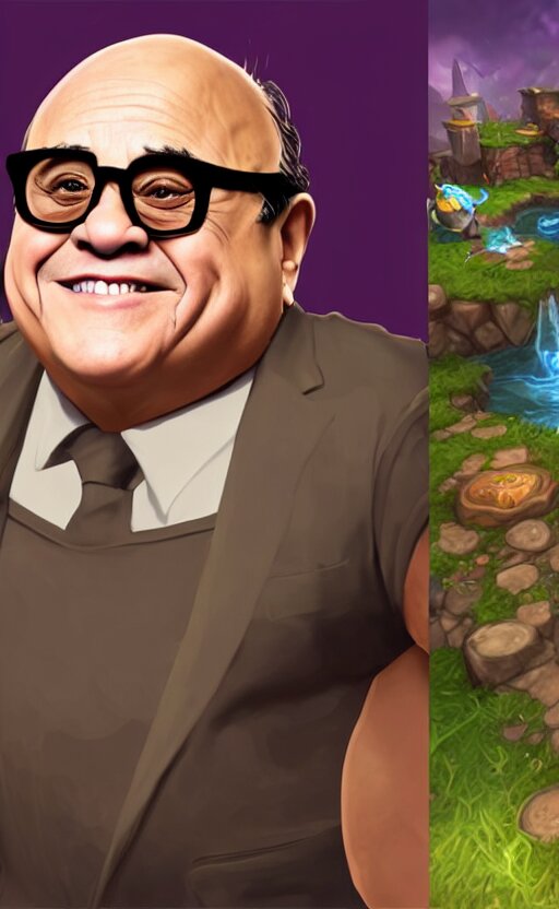 Lexica - Danny DeVito as a character in the game League of Legends ...