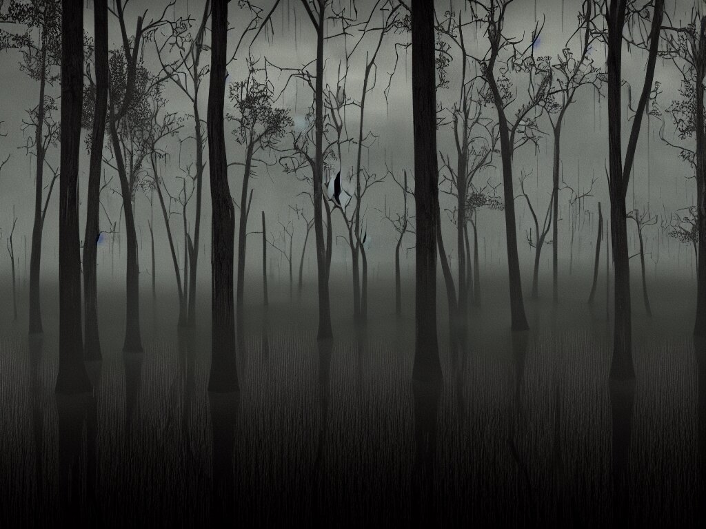 Lexica - Photograph of a swamp at dusk, Photorealism, hyper-realism ...