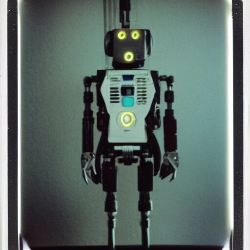 Lexica - Polaroid photo from 1 9 8 0 s of a cyborg grandma