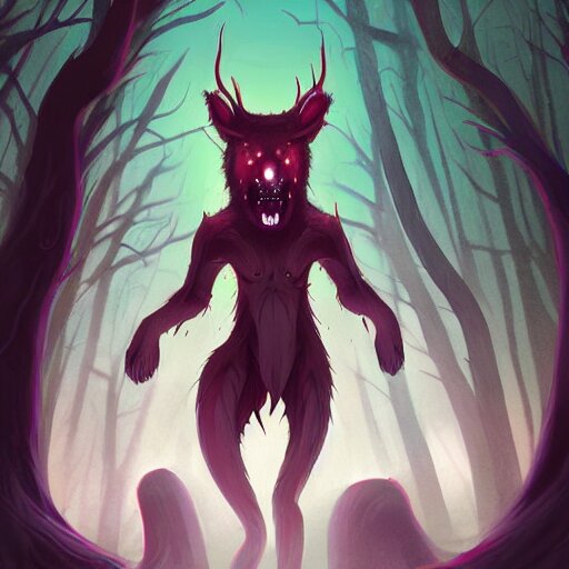Lexica - Trail cam footage of a skin walker cryptid, art by lois van ...