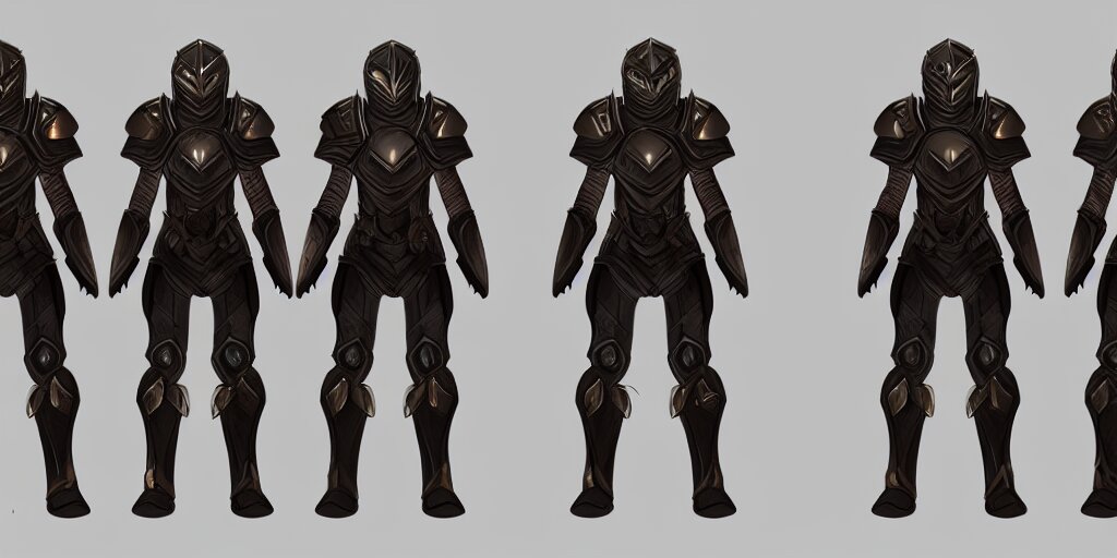 Lexica - Armor concept design sheet