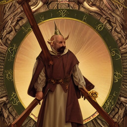 Lexica - An extremely detailed tarot card of a horned demon cleric ...