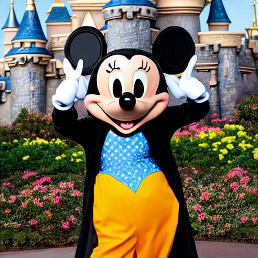 Lexica - Transgender mickey mouse costumed character at disneyland ...