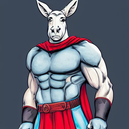 Lexica - A donkey themed superhero by artgerm