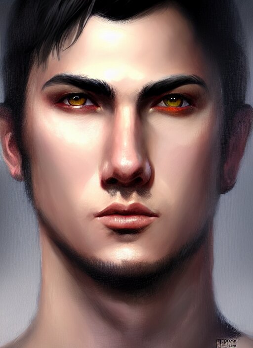 Lexica - A _ fantasy _ style _ portrait _ painting _ of young adult ...