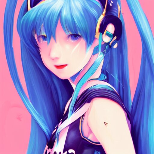 Lexica - Teen girl hatsune miku, blue hair, gorgeous, amazing, elegant ...