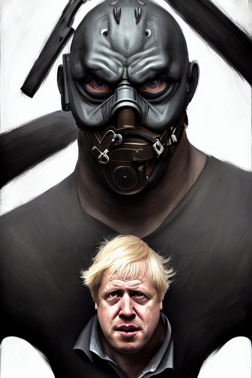 Lexica - Boris Johnson as a Bane from Dark Knight, Boris Johnson ...