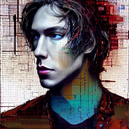 Lexica - Hyperrealistic portrait of a cyberpunk cody fern with chest ...