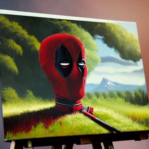 Lexica - A closeup photorealistic photograph of bob ross working on a ...