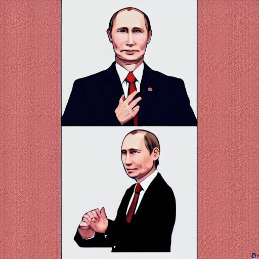 Lexica - Anime putin portrait