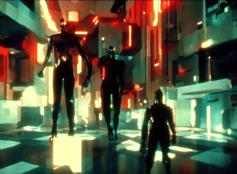Lexica - Cinematic shot from a 1 9 8 5 cyberpunk movie directed by ...