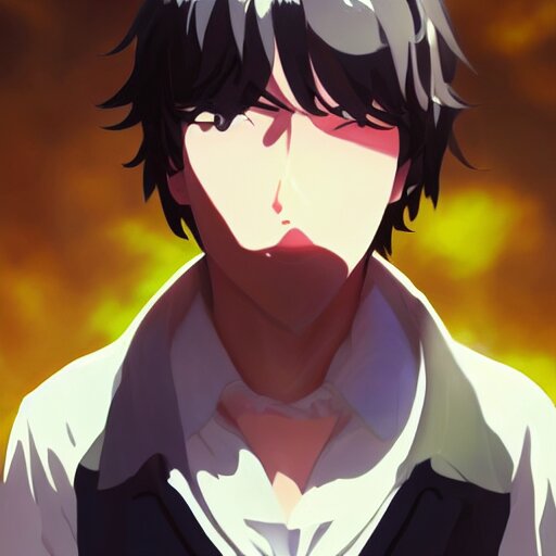 Lexica - High quality portrait of edgar poe. art by makoto shinkai, crunchyroll, pixiv, danbooru ...