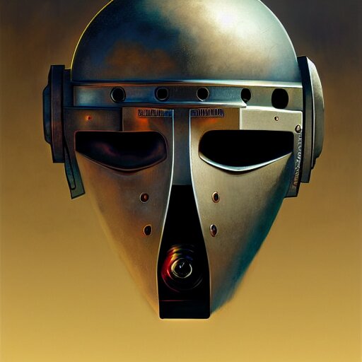 Lexica - A expressive portrait of masked diesel punk helmet on the art ...