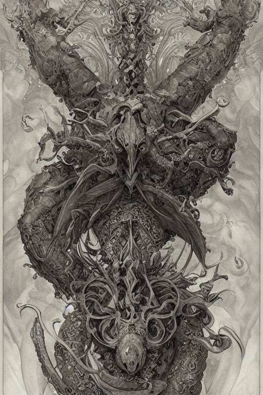 Lexica - A full - body turtle, wisdom, good and evil, scrollwork ...