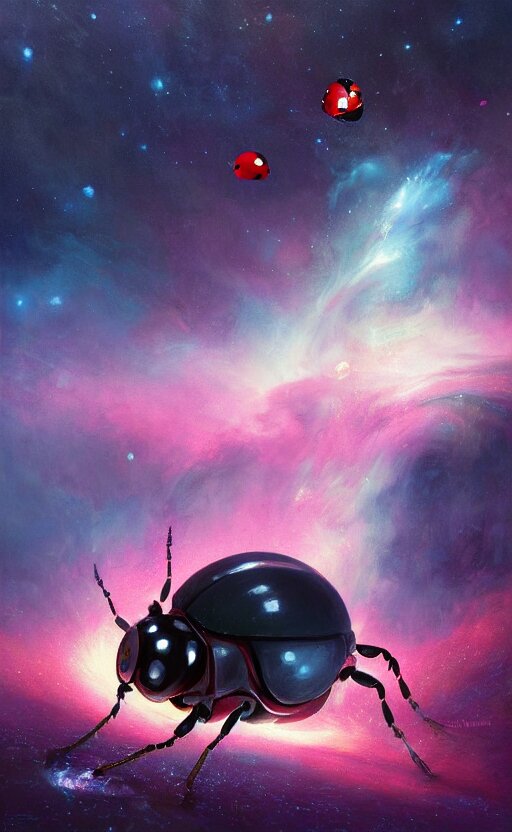 Lexica - A beautiful artwork illustration, a mechanical ladybug ...