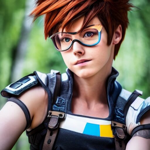 Lexica - Tracer from Overwatch as a real person