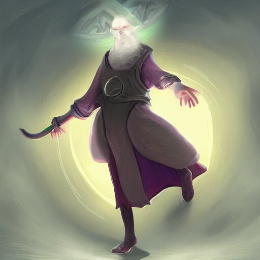 Lexica - Wizard nerd casting a spell , digital painting , digital art ...
