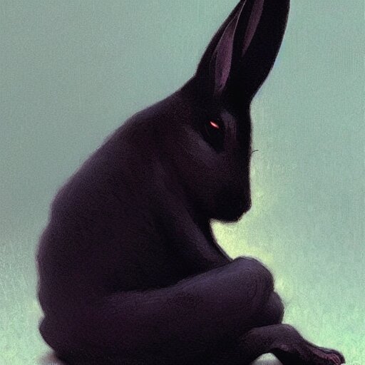 Lexica - A black rabbit watches the news on his smartphone, artstation ...