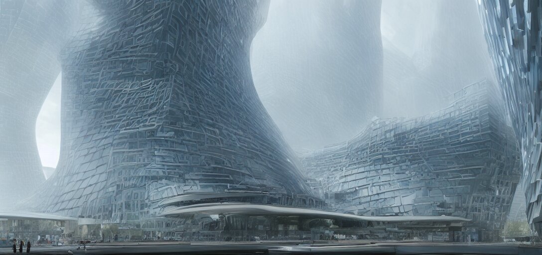 Lexica - Highly detailed futuristic architecture by I. M. Pei ...