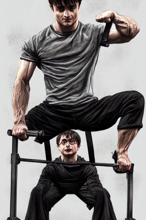 Lexica - Highly detailed rendering of Daniel Radcliffe as Harry Potter ...