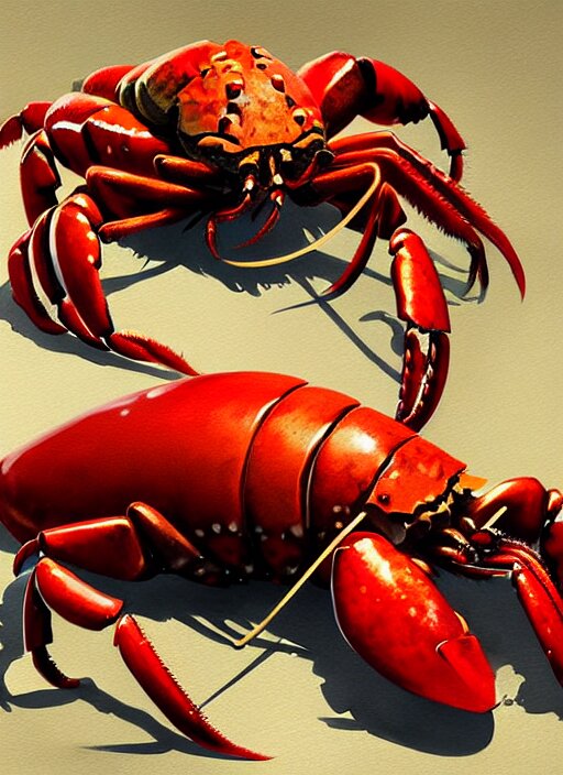Lexica - Portrait of epic lobster. highly detailed, digital painting ...