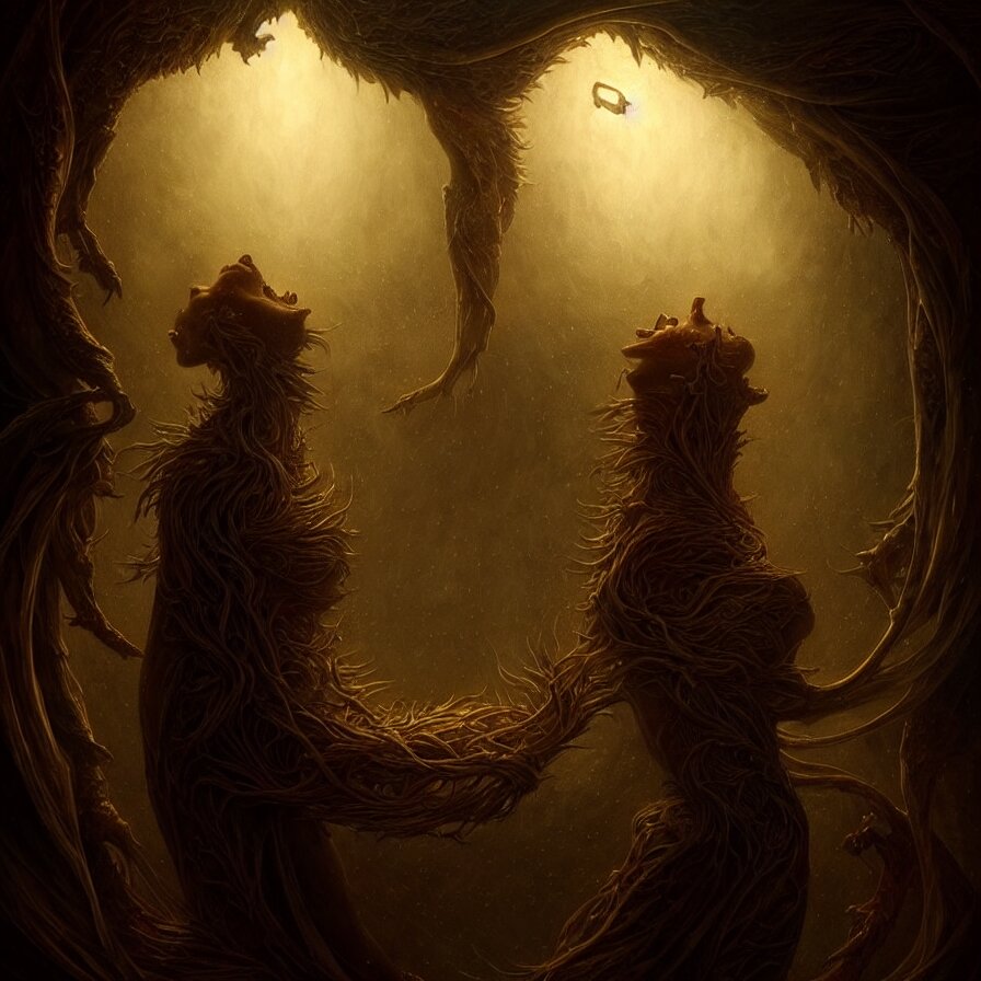 Lexica - Epic professional digital art of hungry god, atmospheric ...